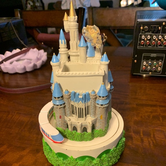 Disney | Other | Antique Disney Castle Pencil Holder Music Box With ...